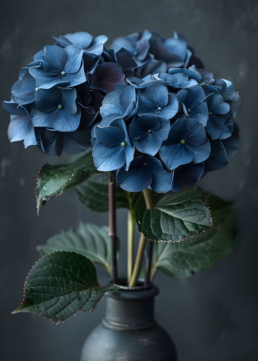 'Blue Flowers Photography' Poster, picture, metal print, paint by Maël ...