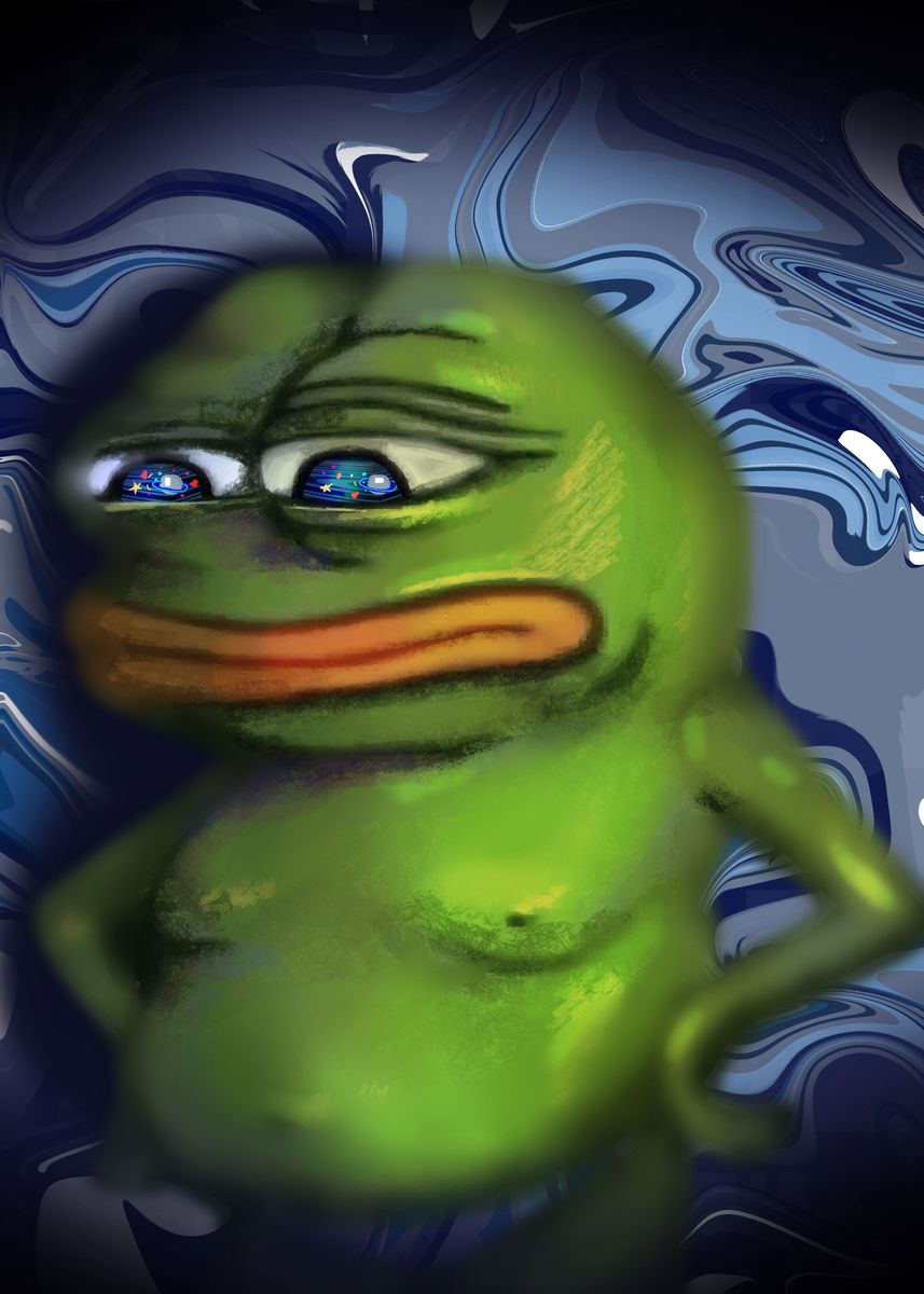 'pepe funny meme ' Poster, picture, metal print, paint by wine age ...