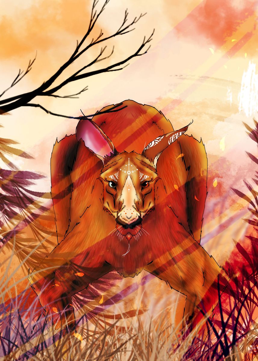 'Big red' Poster, picture, metal print, paint by Phantom Illustrations ...