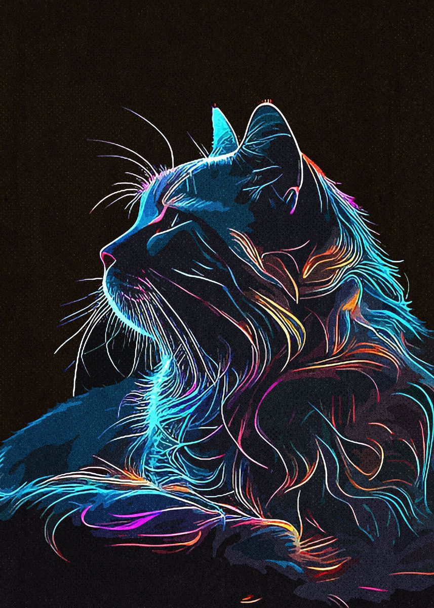 'Vintage Line Art' Poster, picture, metal print, paint by Ammar Zain ...