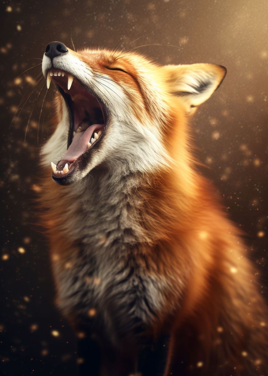 'Fox Animal' Poster, picture, metal print, paint by DecoyDesign | Displate