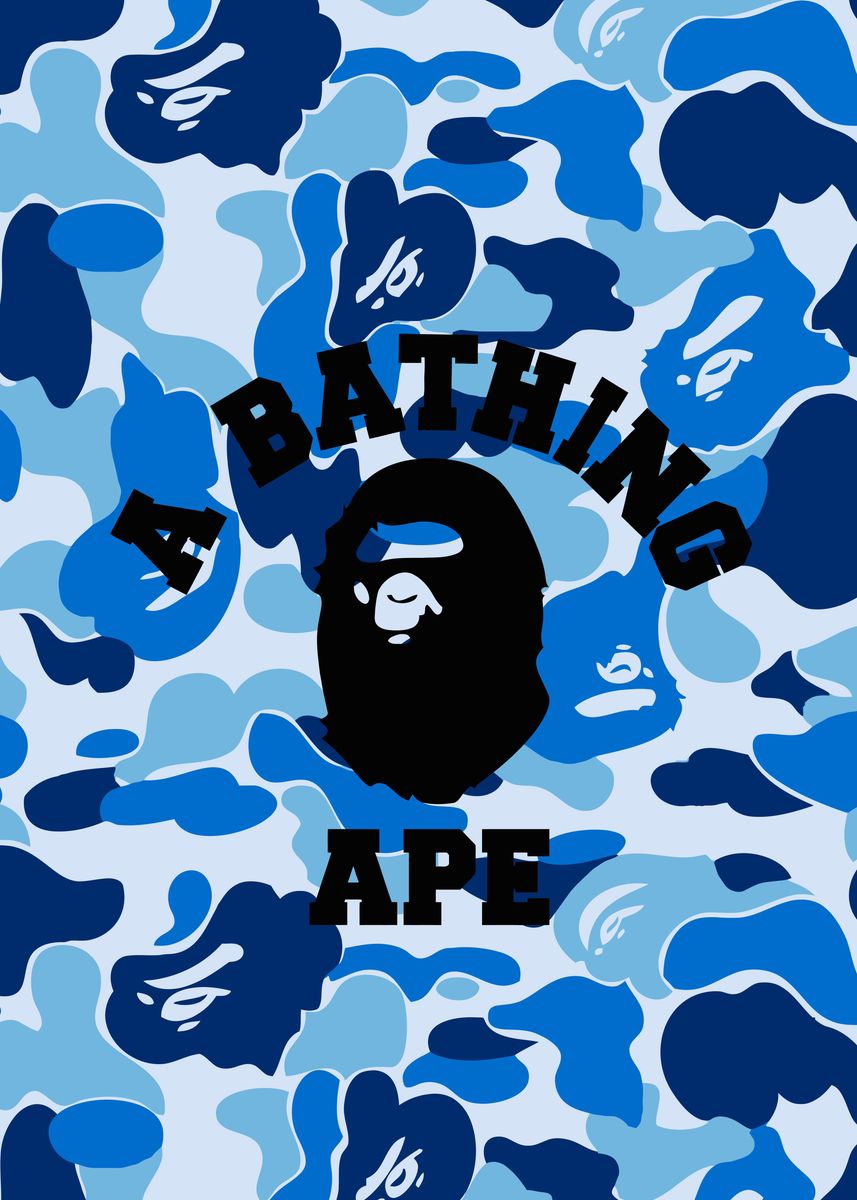 'A Bathing Ape' Poster, picture, metal print, paint by Fudin Alfana ...