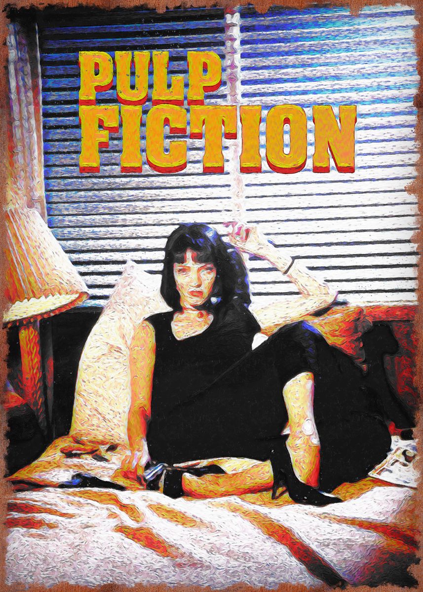 'pulp fiction mia wallace' Poster, picture, metal print, paint by ...