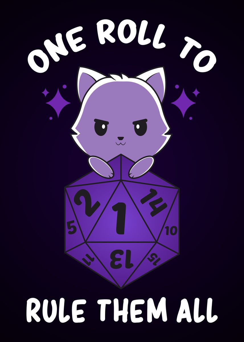 'Tabletop Games Dnd Dice' Poster, picture, metal print, paint by ...