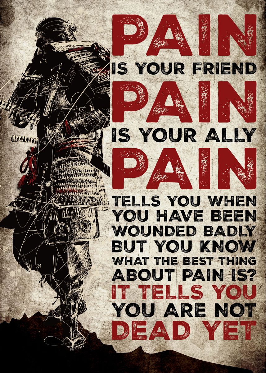 'SAMURAI QUOTE' Poster, picture, metal print, paint by wise quotes ...