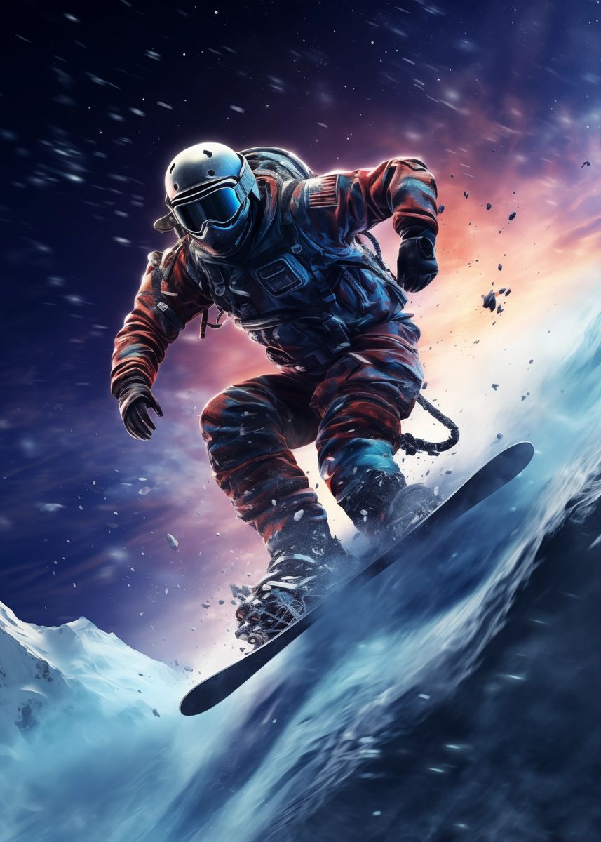 'Space Skater' Poster, picture, metal print, paint by Risetheheart ...