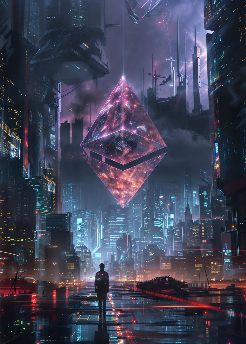 'ETH Cybercity' Poster, picture, metal print, paint by FusionDesigns ...