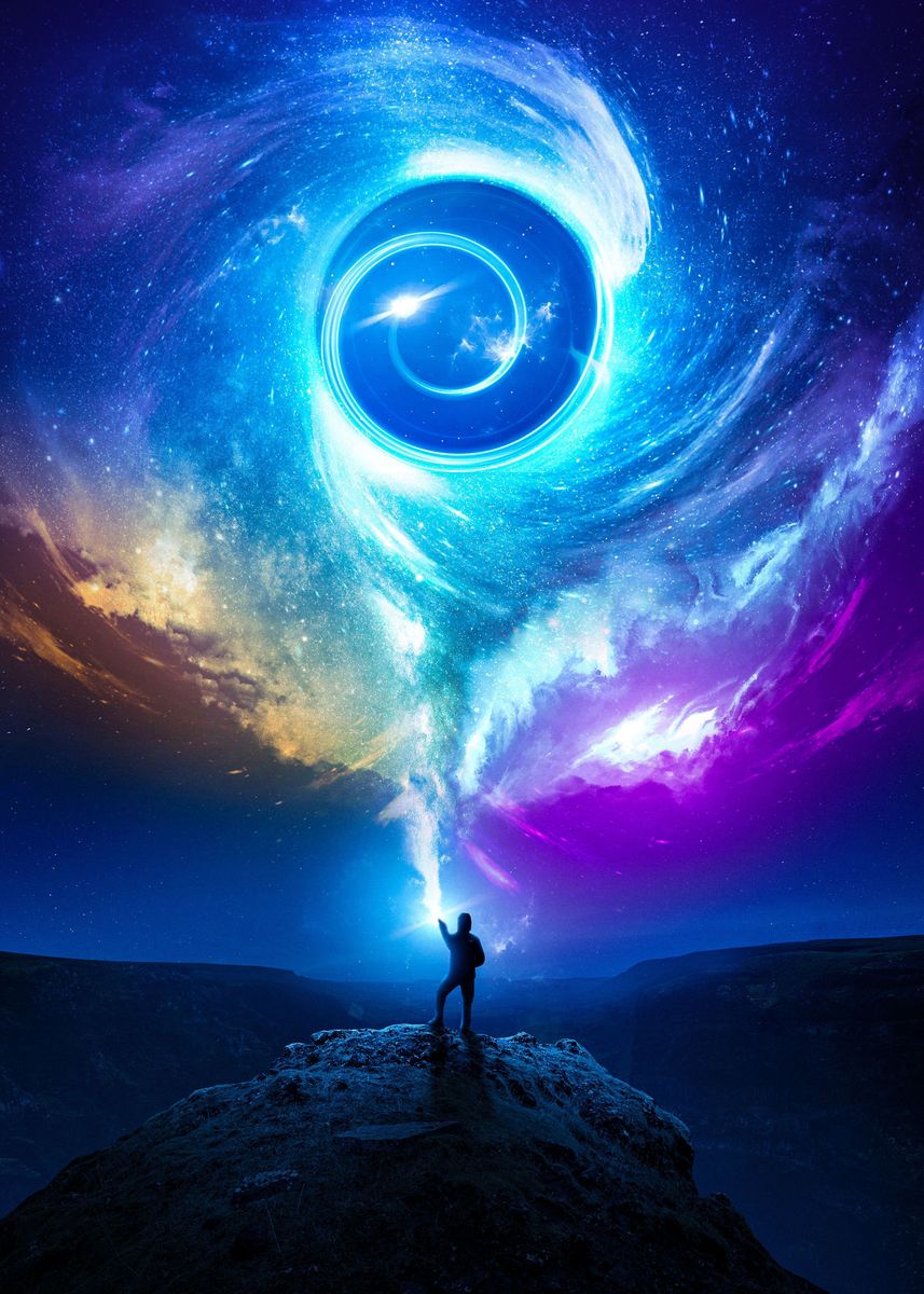 'Endless Galaxy' Poster, picture, metal print, paint by peyton ...