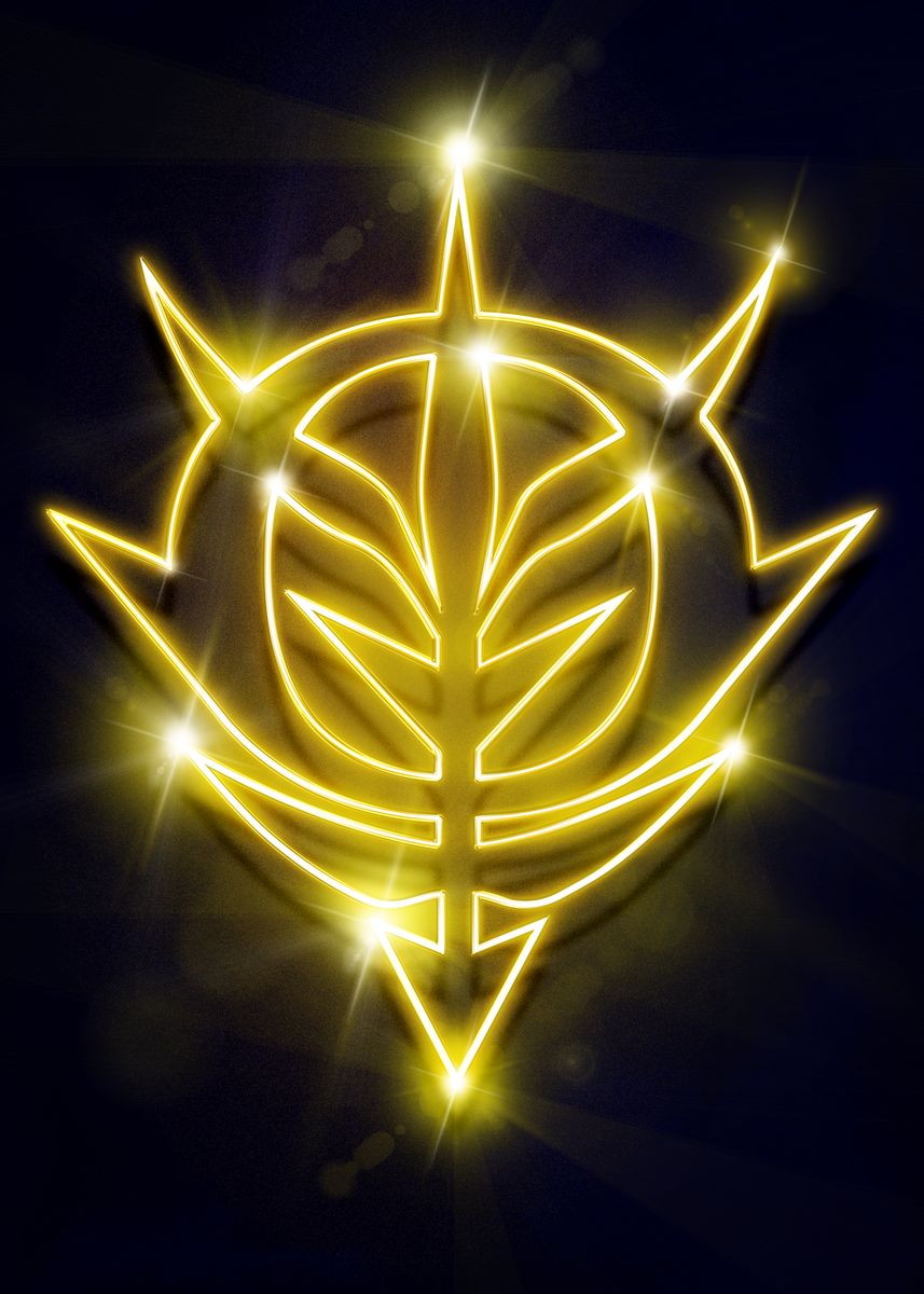 'Principality of Zeon Neon' Poster, picture, metal print, paint by ...