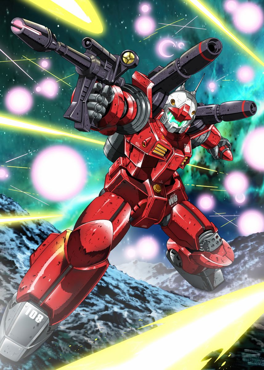 'RX-77-2 Guncannon' Poster, picture, metal print, paint by Mobile Suit ...