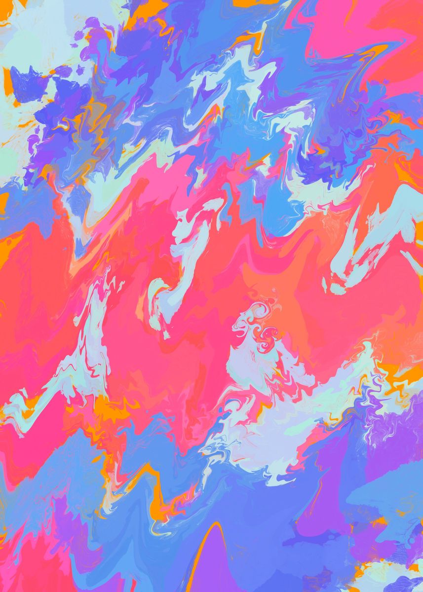 'Serendipity' Poster, picture, metal print, paint by Deev Patel | Displate