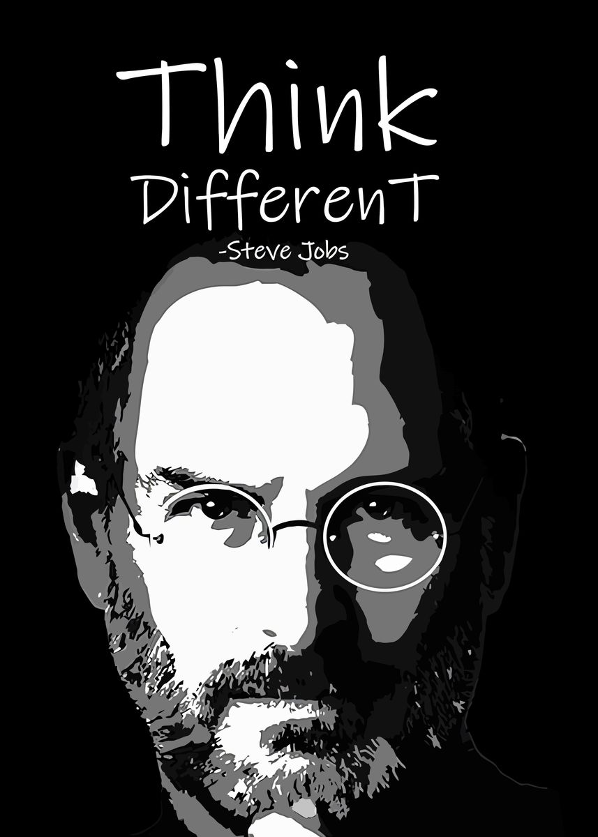 'Steve Jobs Quote' Poster, picture, metal print, paint by Bee Guts ...