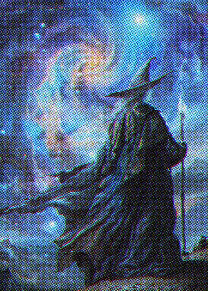 'The legend Wizard of magic' Poster, picture, metal print, paint by ...