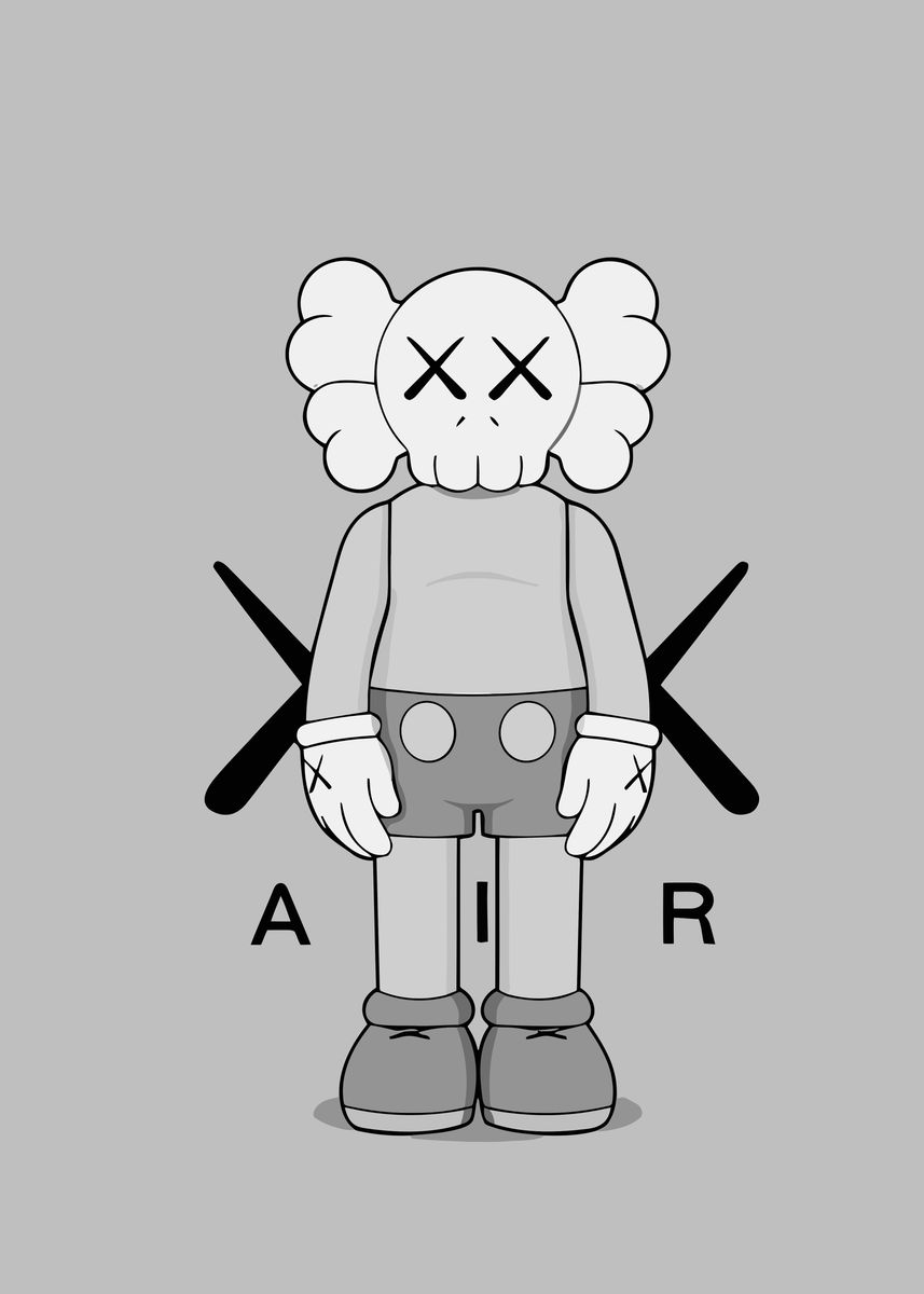 'Kaws' Poster, picture, metal print, paint by F1 Super Car | Displate