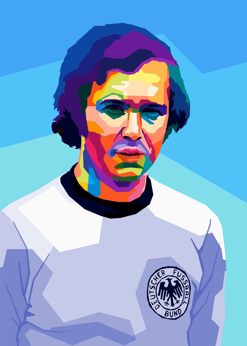 'Franz Beckenbauer' Poster, picture, metal print, paint by Zeet Art ...