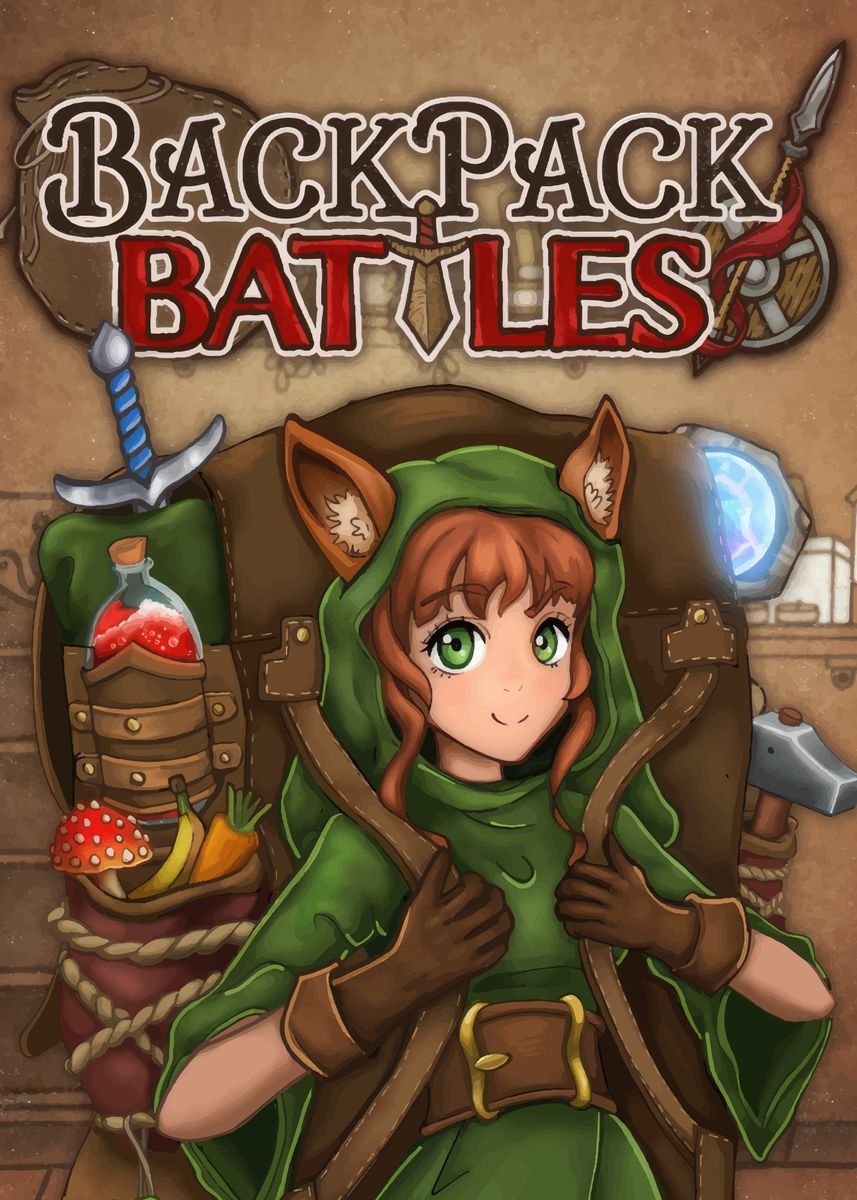 'Backpack Battles Game' Poster, picture, metal print, paint by ストリート ...