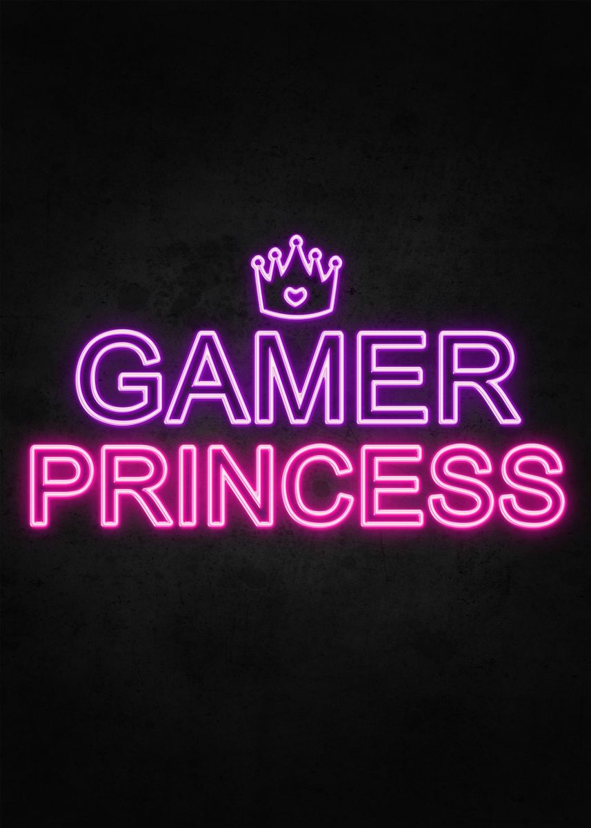 'Gamer Princess' Poster, picture, metal print, paint by Axel Sardinha ...