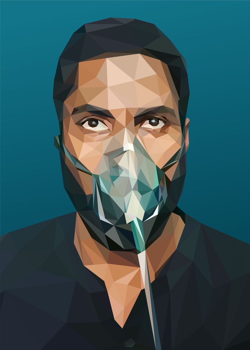 'tenet' Poster, picture, metal print, paint by Lowpoly Posters | Displate