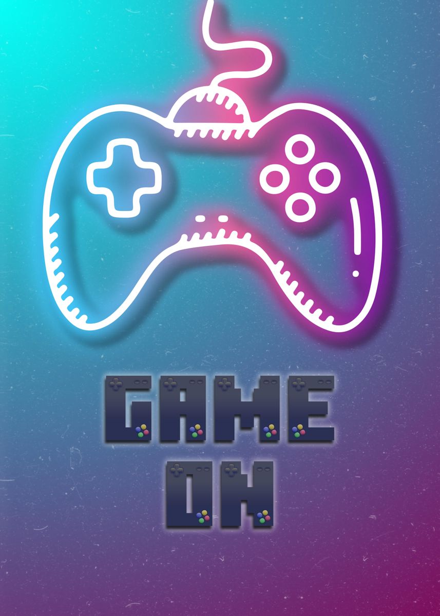 'Game on' Poster, picture, metal print, paint by cypher the third ...