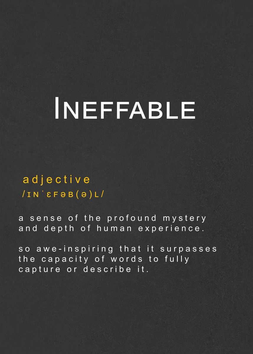 'Ineffable' Poster, picture, metal print, paint by AshnoAlice | Displate