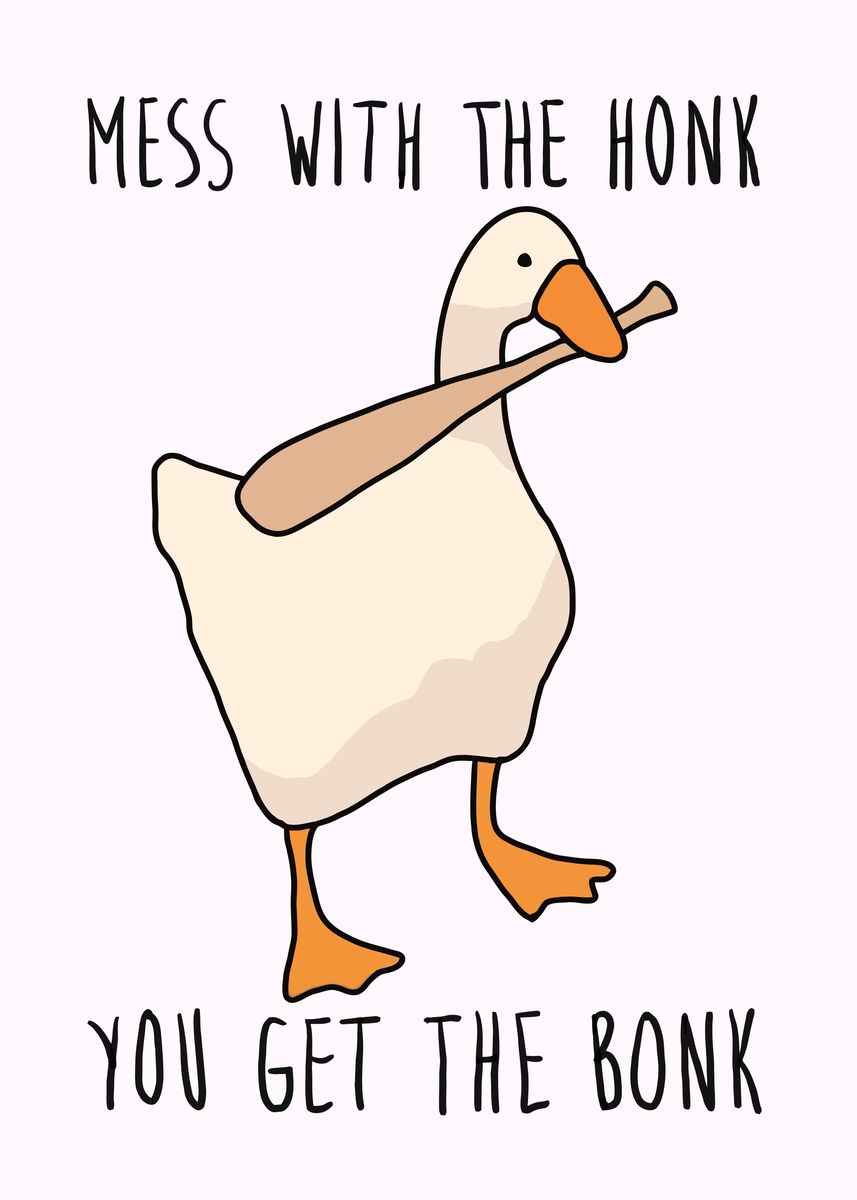 'Funny Duck' Poster, picture, metal print, paint by Nova Official Art ...