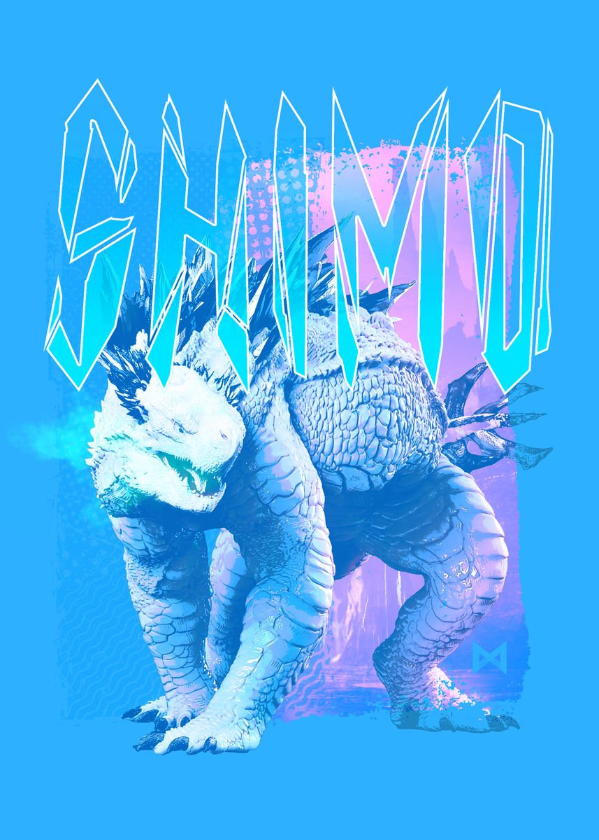 'Shimo Blue' Poster, picture, metal print, paint by Godzilla x Kong ...