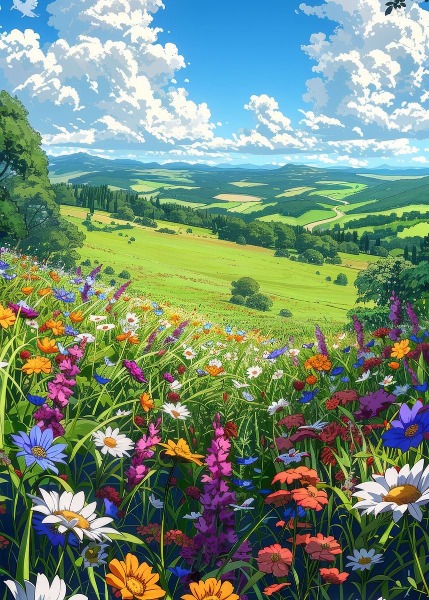 'Nature in glory' Poster, picture, metal print, paint by Vizio | Displate