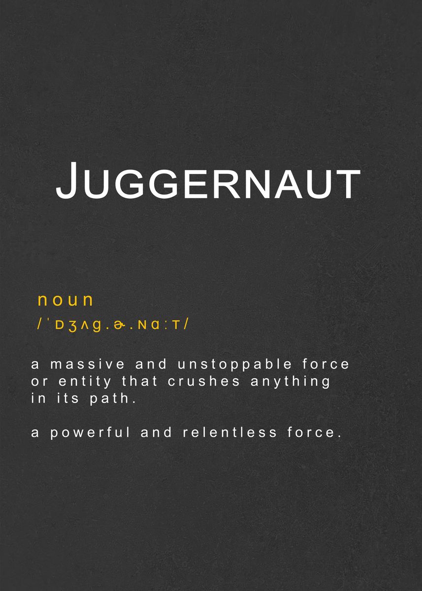 'Juggernaut' Poster, picture, metal print, paint by AshnoAlice | Displate