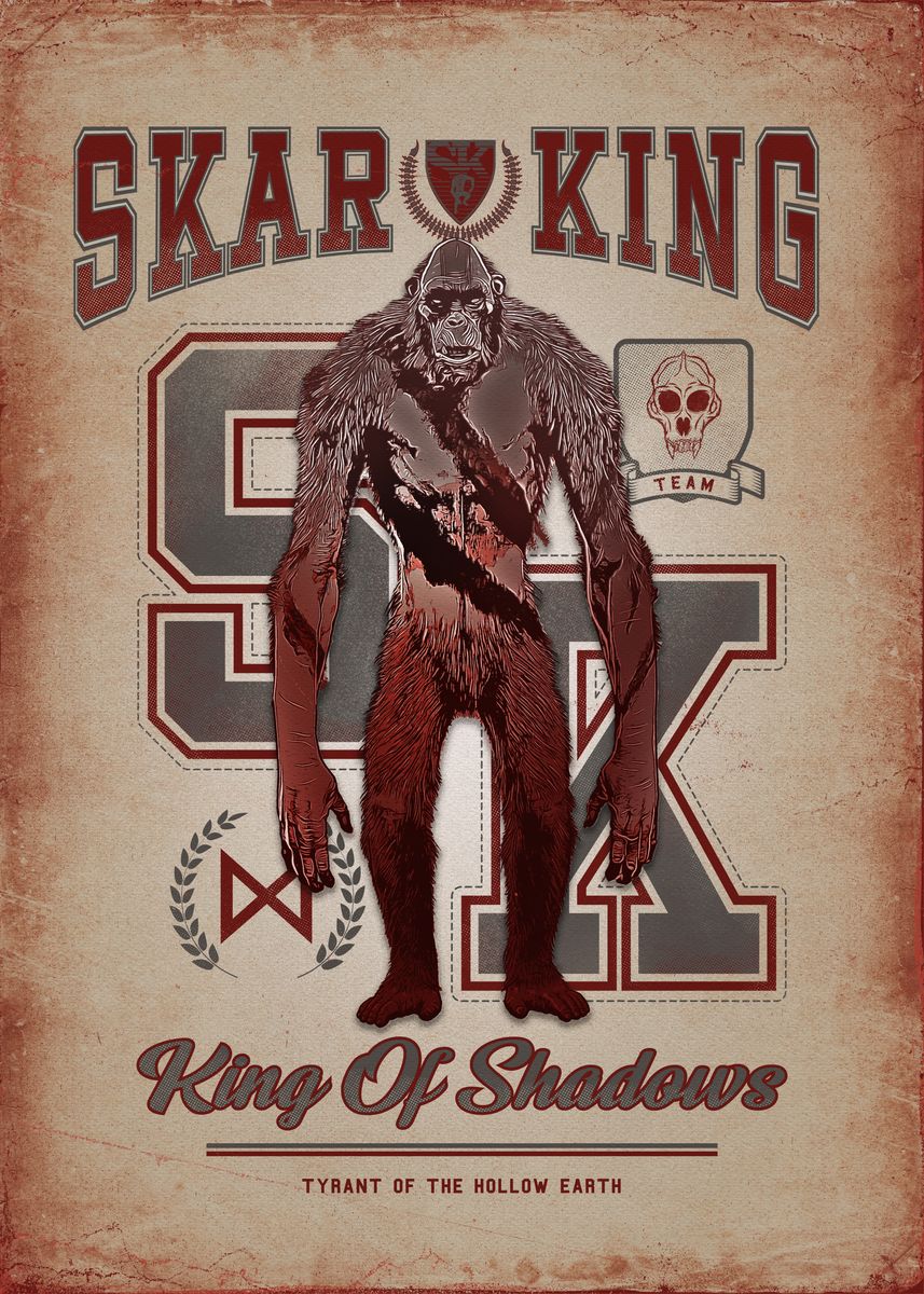 'King of Shadows' Poster, picture, metal print, paint by Godzilla x ...