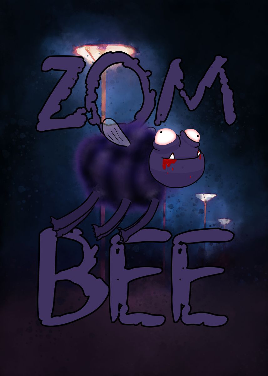 'ZomBee' Poster, picture, metal print, paint by SuRReal3D | Displate
