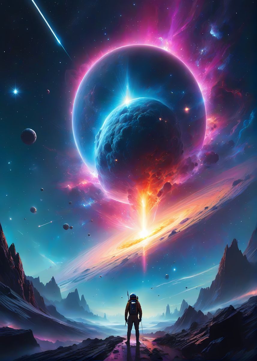 'Space Exploration' Poster, picture, metal print, paint by Surreal ...