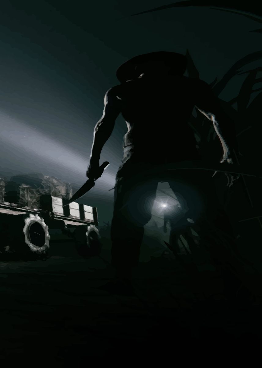 'Outlast' Poster, picture, metal print, paint by Galaxy Des | Displate