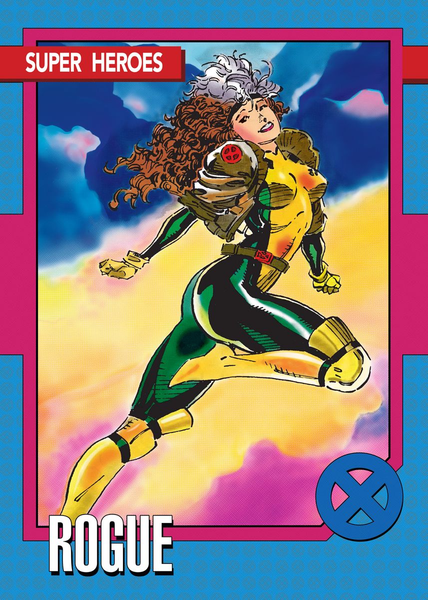 'Rogue Trading Card' Poster, picture, metal print, paint by Marvel ...