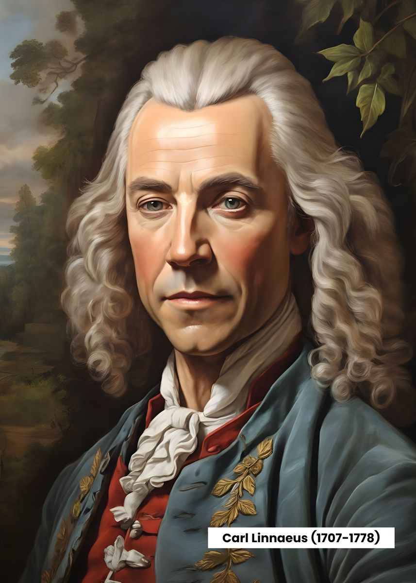 'Carl Linnaeus Oil Painting' Poster, picture, metal print, paint by VR ...