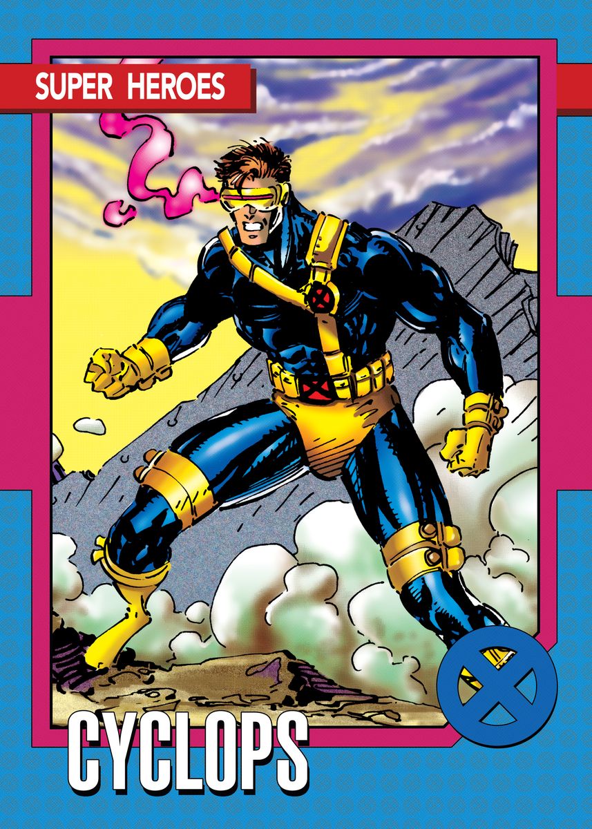 'Cyclops Trading Card' Poster, picture, metal print, paint by Marvel ...