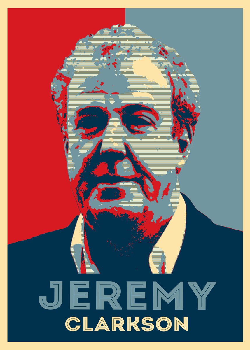 'Jeremy Clarkson' Poster, picture, metal print, paint by Sadhil Design ...