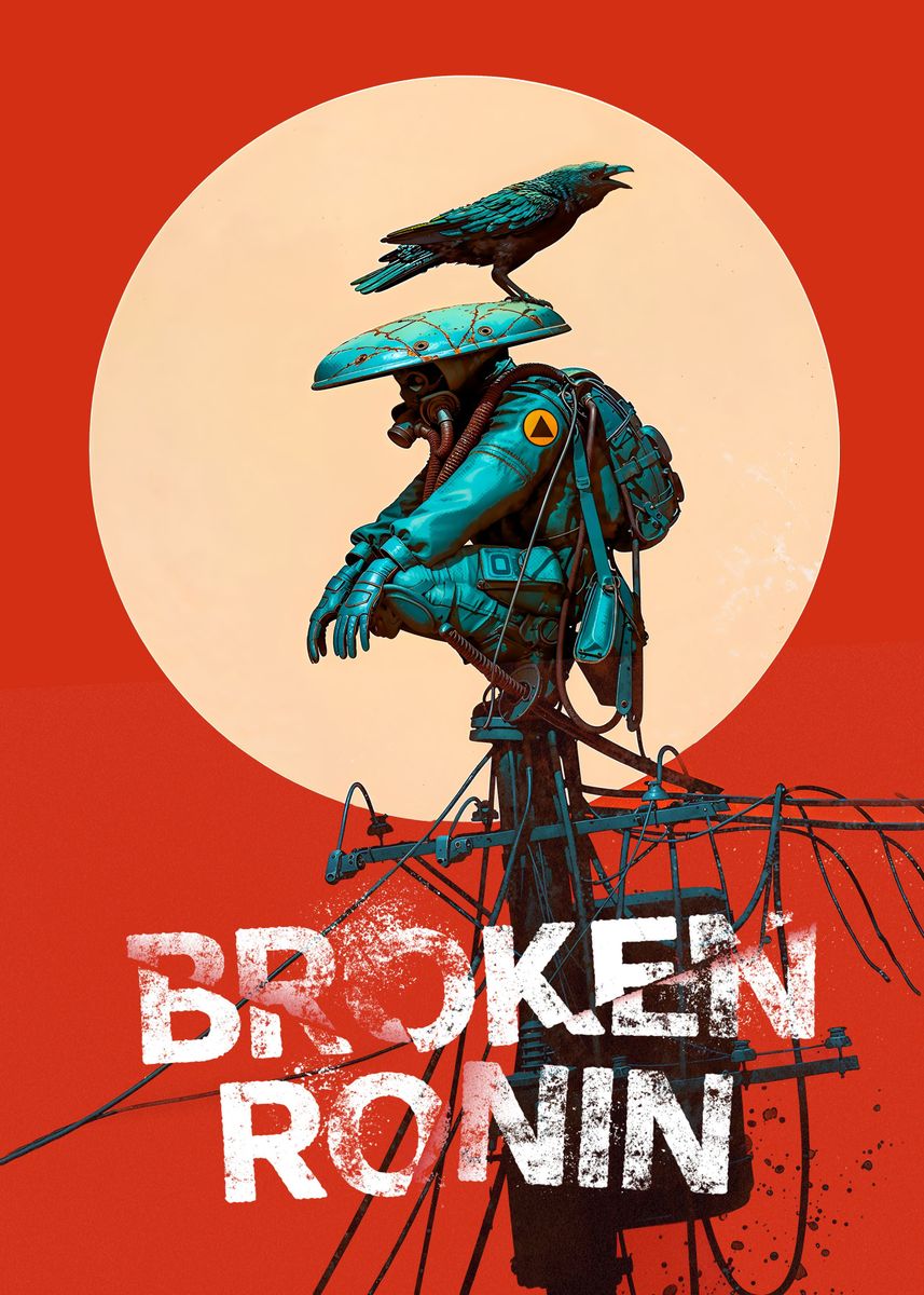 'Broken Ronin' Poster, picture, metal print, paint by Broken Specter 13 | Displate