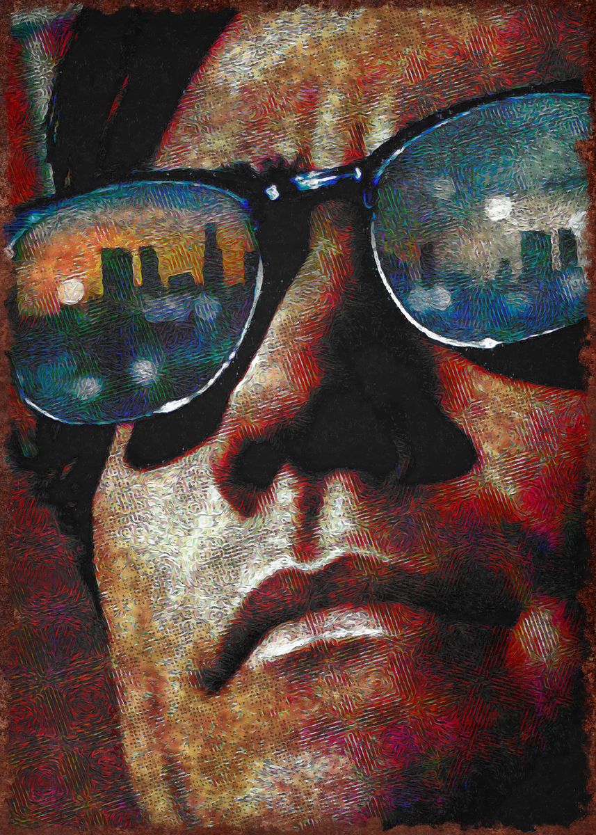 'nightcrawler' Poster, picture, metal print, paint by Metal Edge Creation | Displate