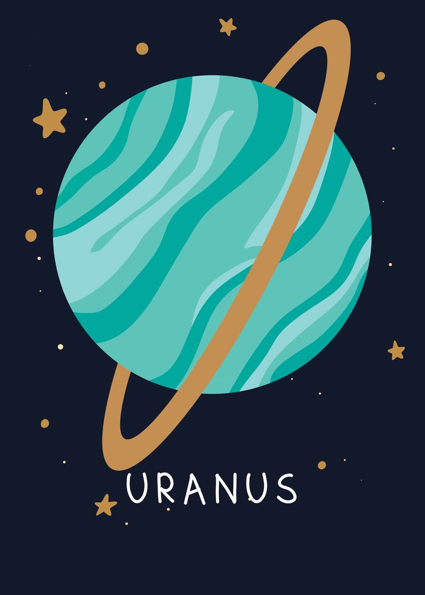 'Uranus illustration' Poster, picture, metal print, paint by fay list ...