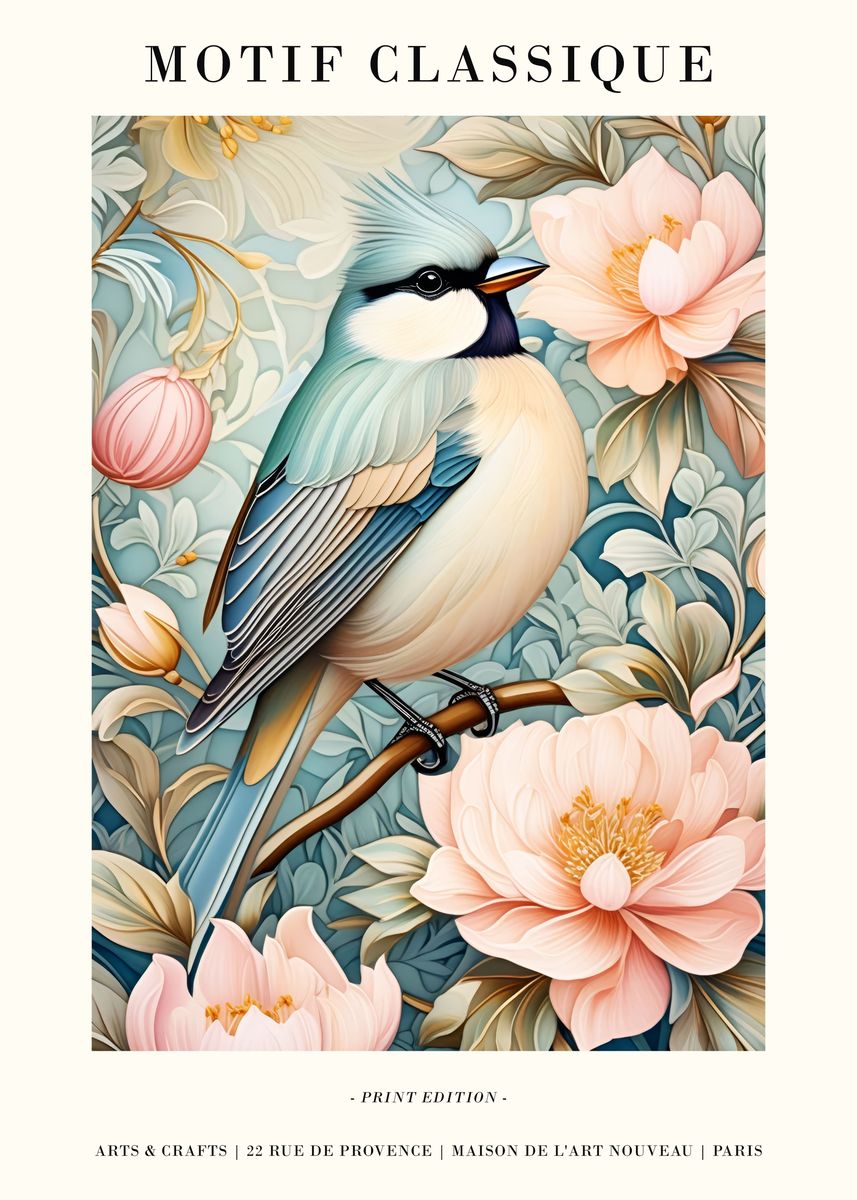 'Matif Classique Bird' Poster, picture, metal print, paint by ...