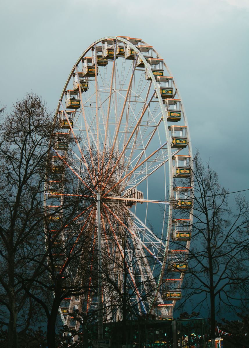 'Evening Roundabout' Poster, picture, metal print, paint by Hendrik ...