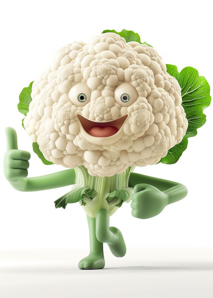 'Cauliflower' Poster, picture, metal print, paint by Henning Seifert ...