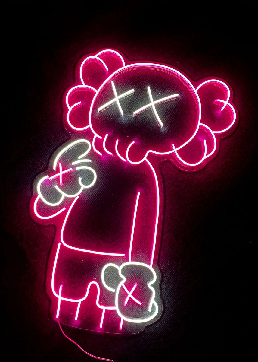 'Kaws' Poster, picture, metal print, paint by Razu Matubbor | Displate