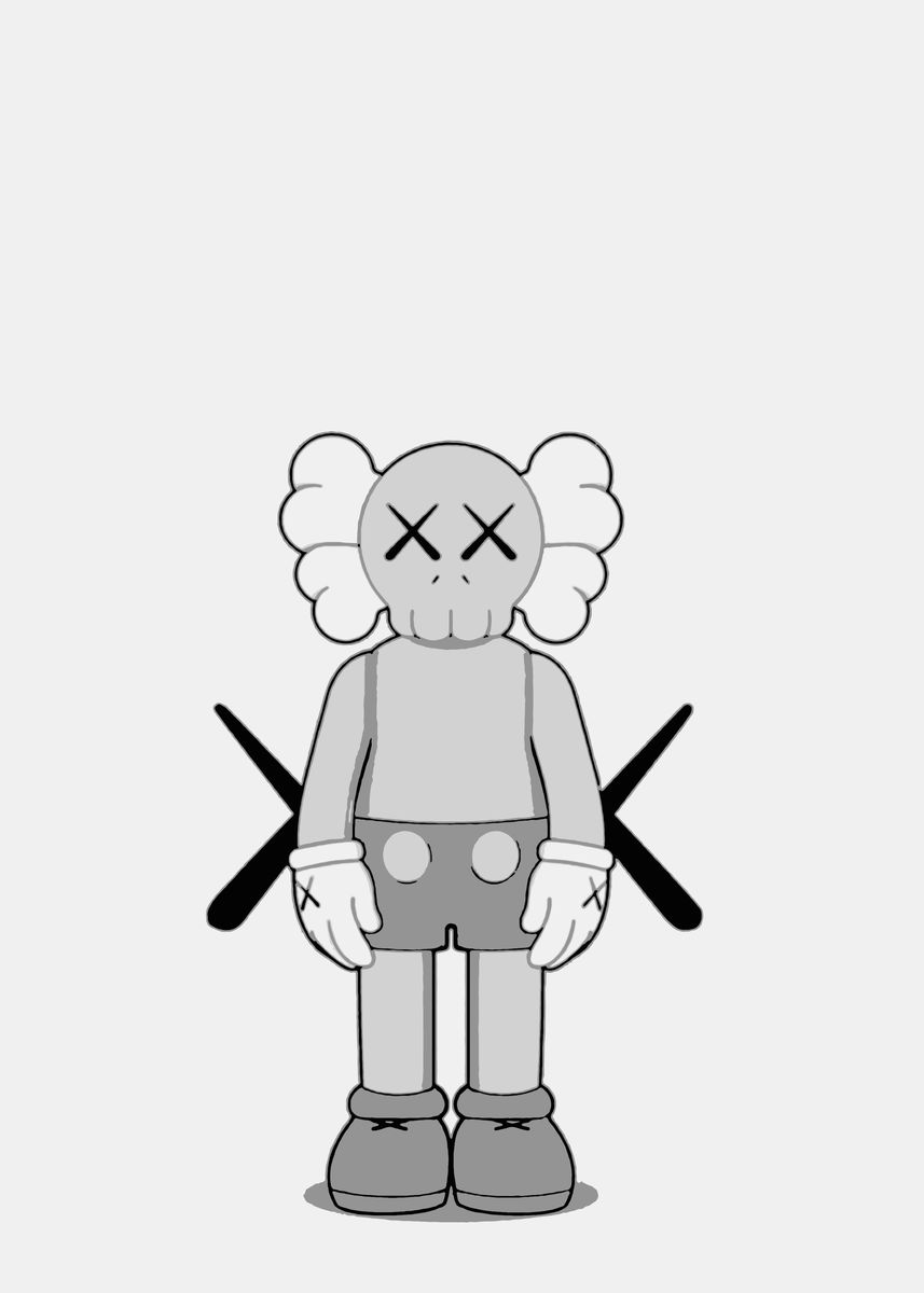 'Figure kaws' Poster, picture, metal print, paint by Fudin Alfana ...