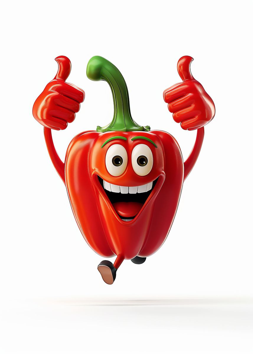 'Bell Pepper' Poster, picture, metal print, paint by Henning Seifert ...