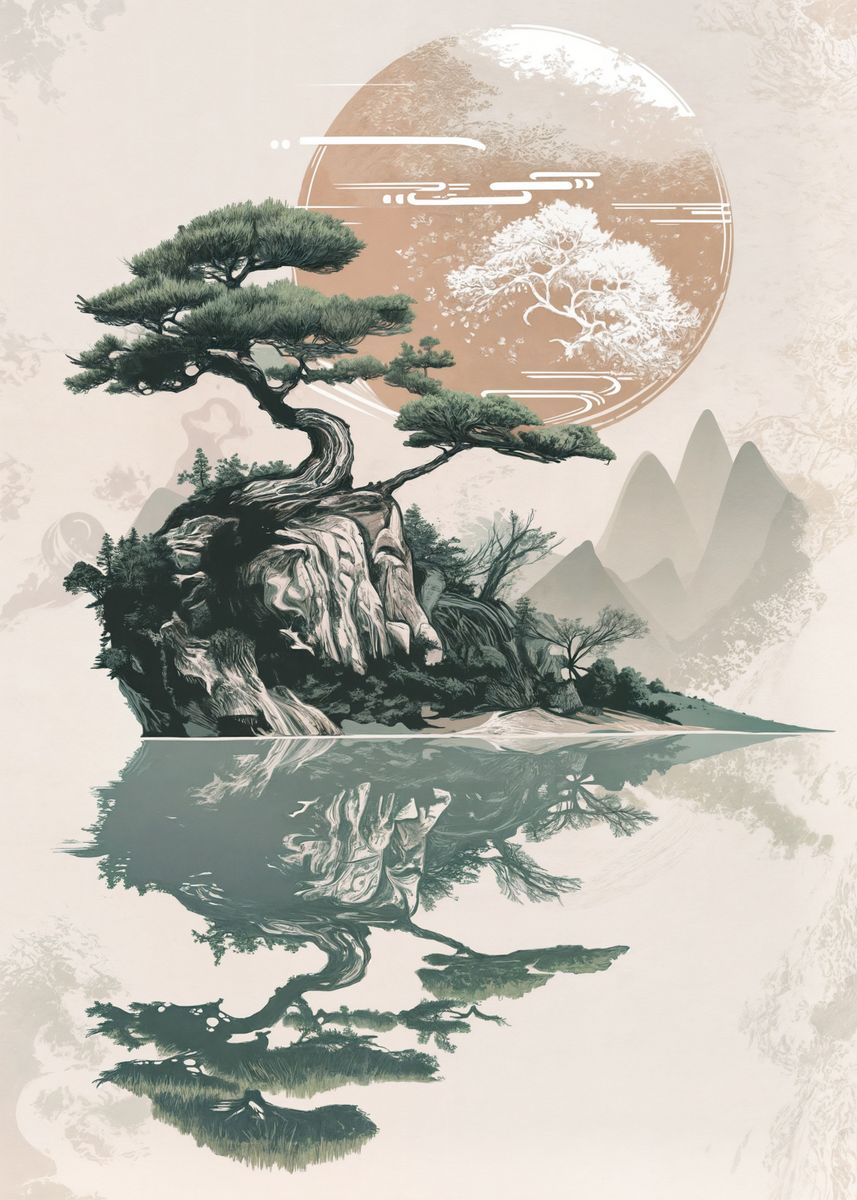 'Zen Garden' Poster, picture, metal print, paint by dieter morales ...