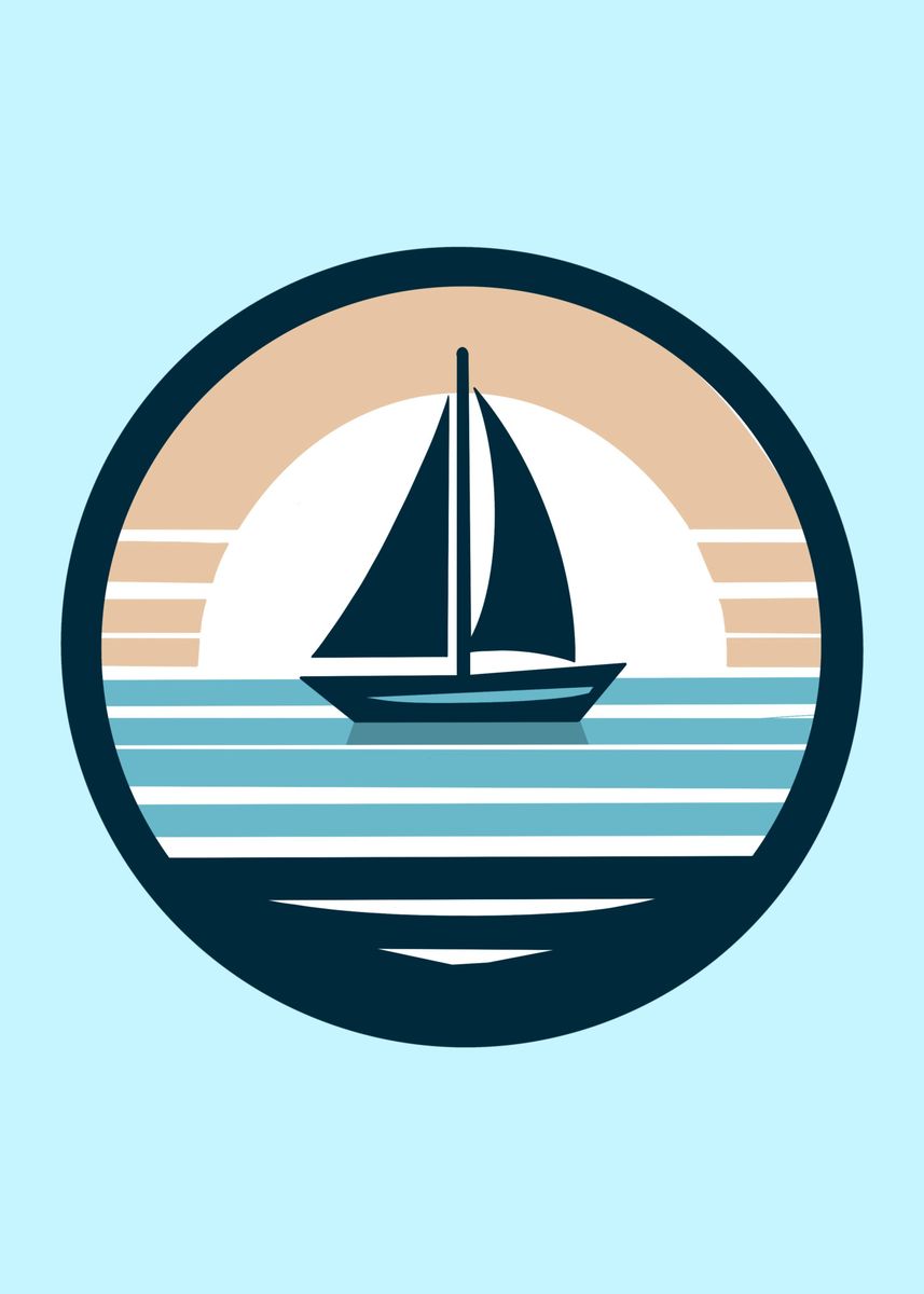 'Sail Minimalist style' Poster, picture, metal print, paint by Imad ...