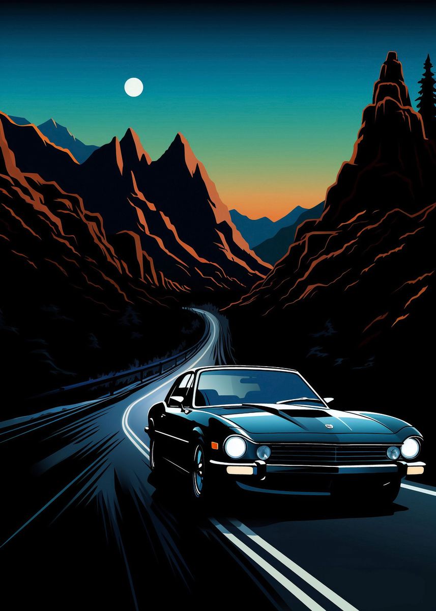 'Mazda Cosmo' Poster, picture, metal print, paint by Zaina Stokes ...