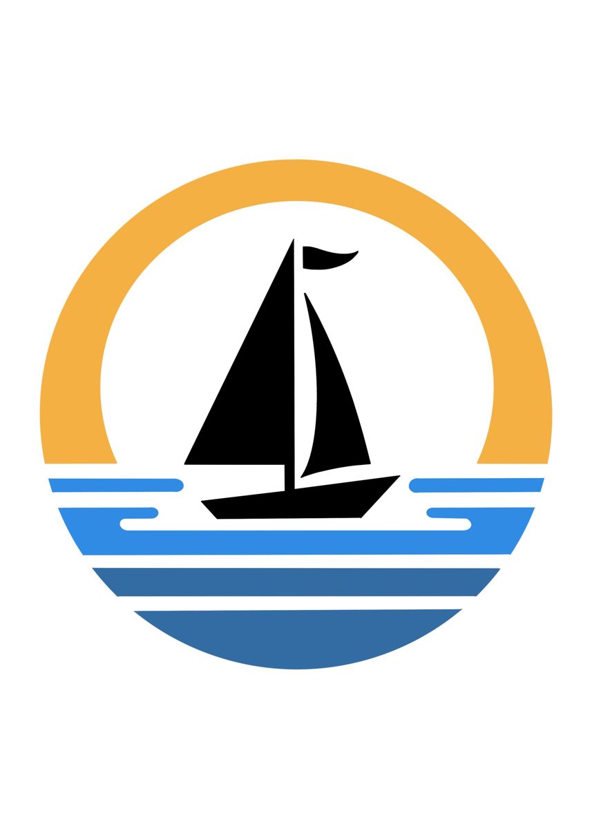 'Sailboat' Poster, picture, metal print, paint by Imad Madd | Displate