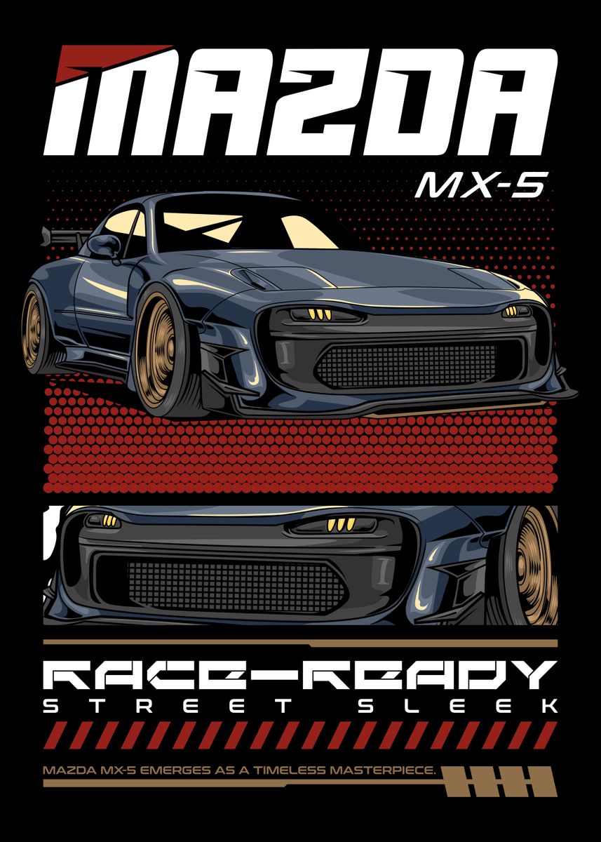 'Sport Stance JDM Car' Poster, picture, metal print, paint by Adam ...